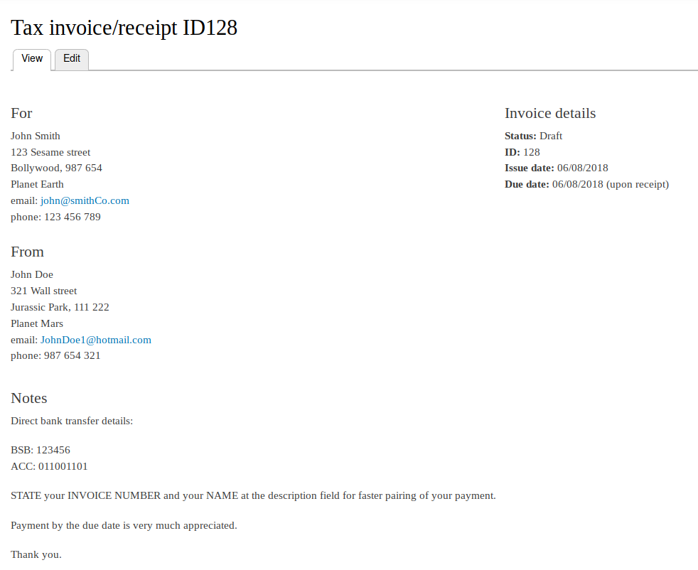 Accounting - invoices | Accounting modules | Drupal Wiki guide on Drupal.org